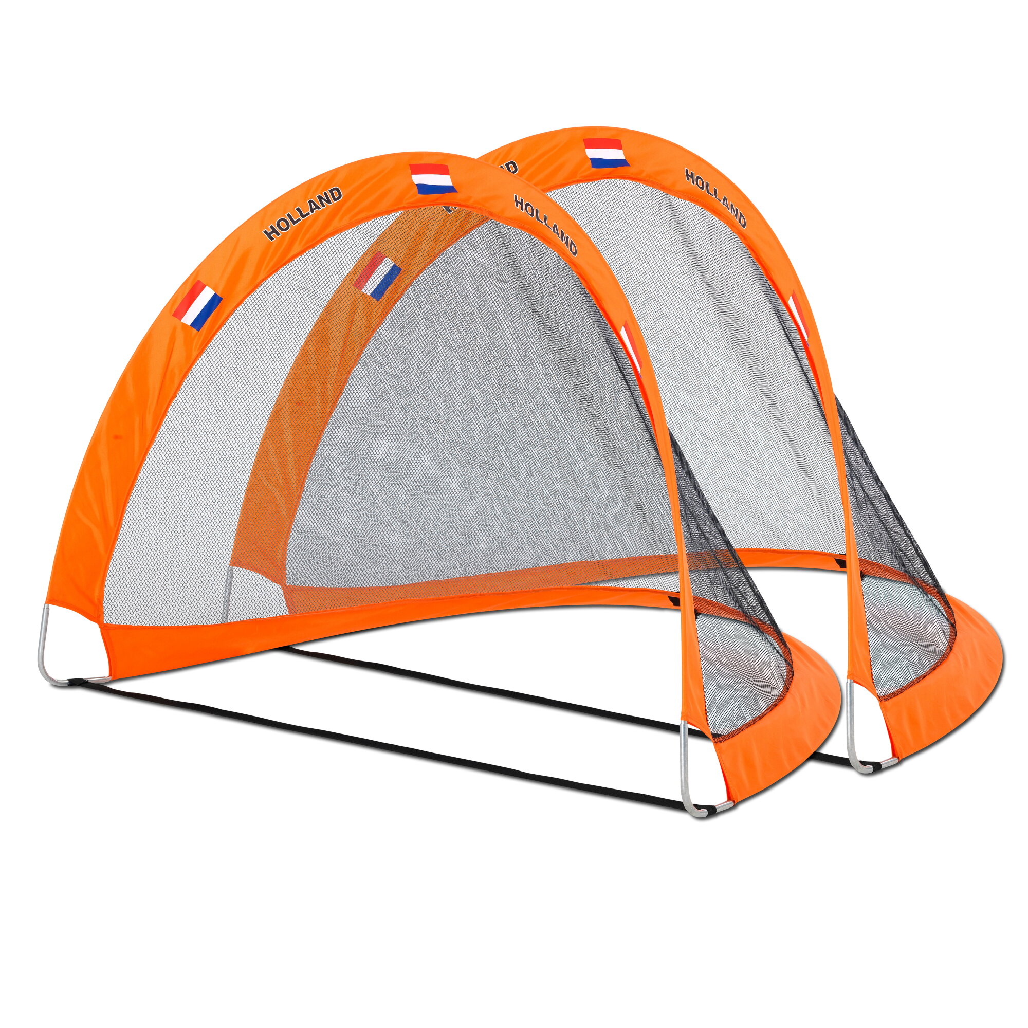 EXIT Flexx Holland pop-up voetbaldoel 120x80cm (set van 2) - oranje ...